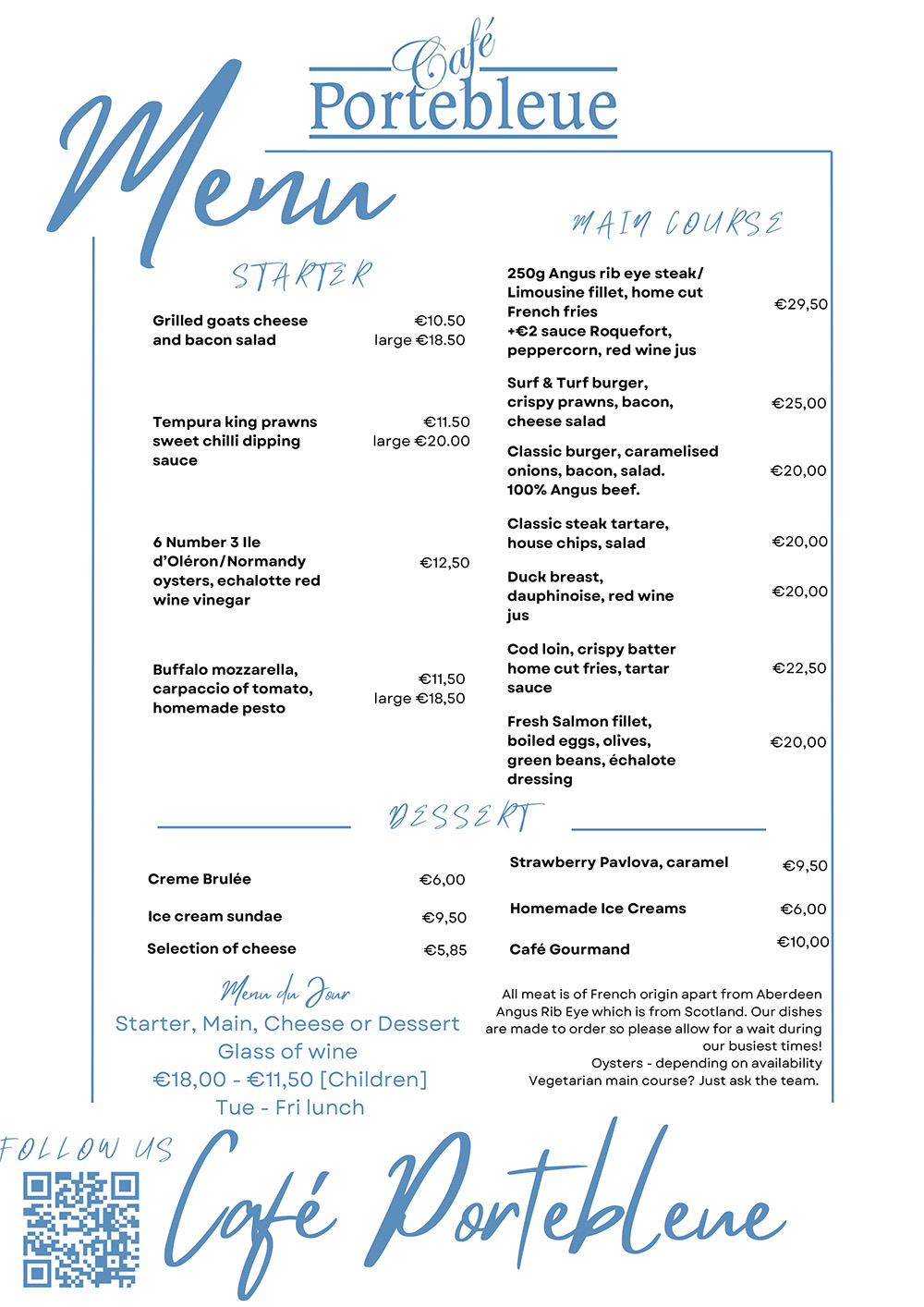 Cafe Portebleue - Verteuil-sur-Charente Restaurant & Accommodation